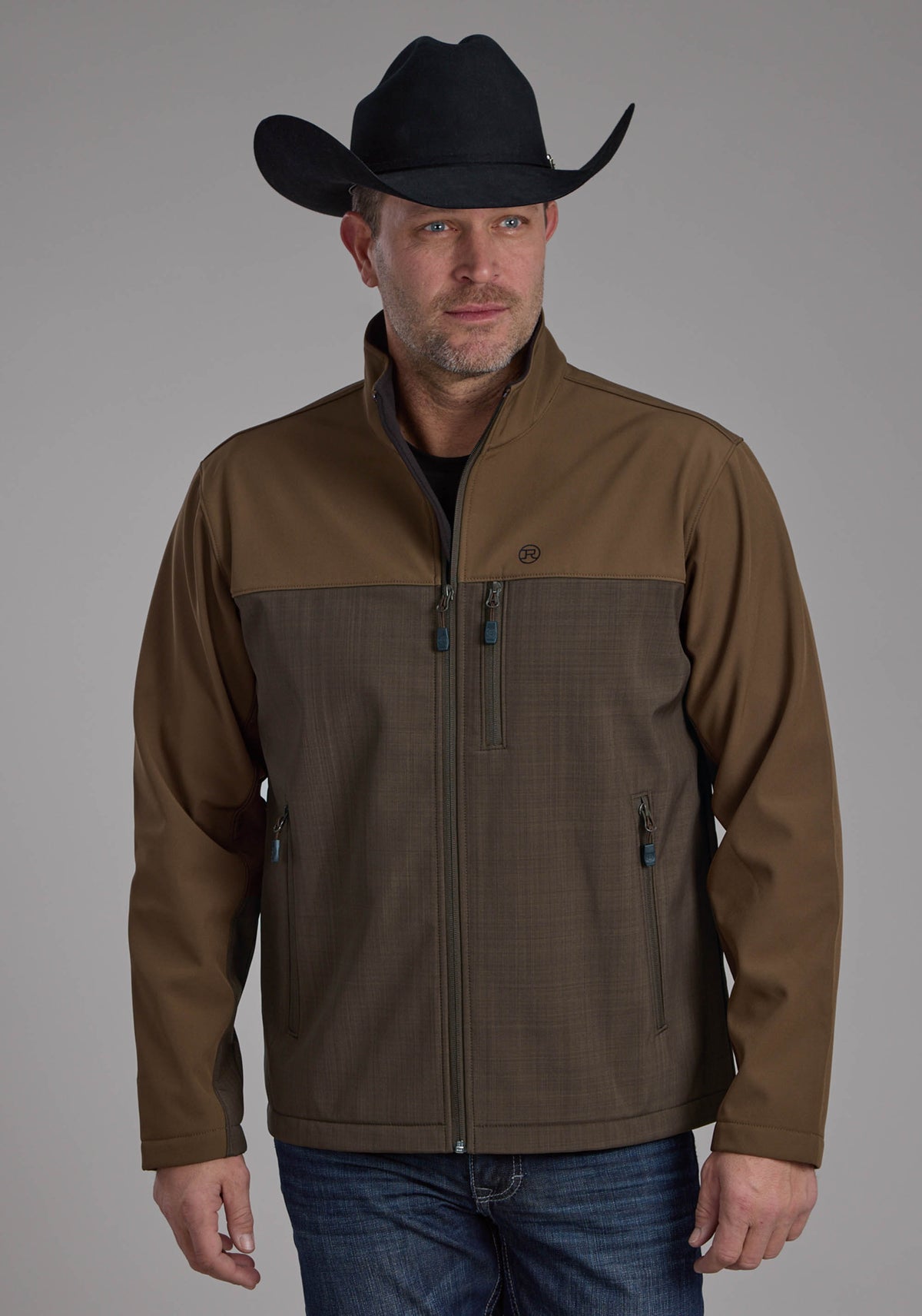 Men's Roper Brown Soft Shell Jacket — Way Out West Trading Co